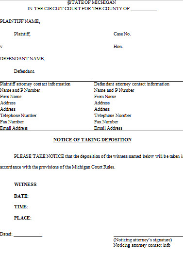 How to Prepare a Legal Deposition Notice